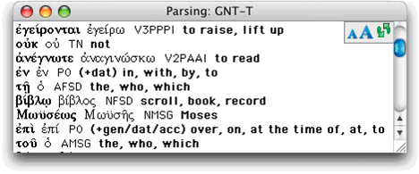 Greek Tag Code Tables